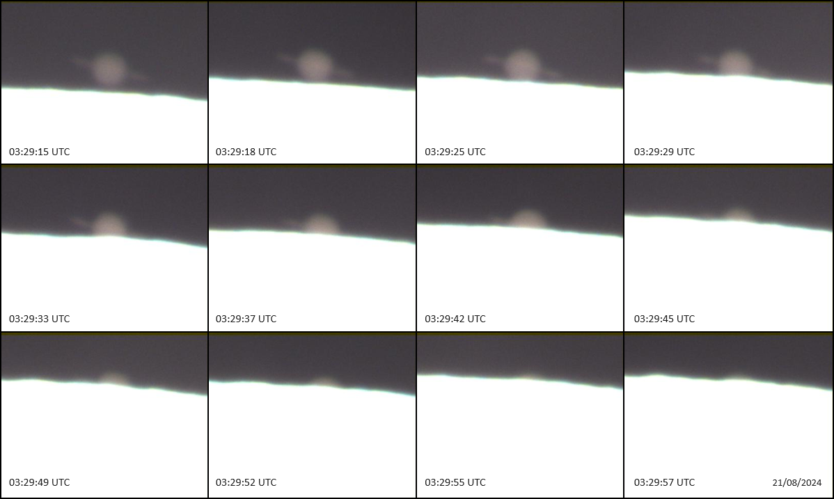 Lunar Occultation of Saturn 21st August 2024 – Nottingham Astronomical Society